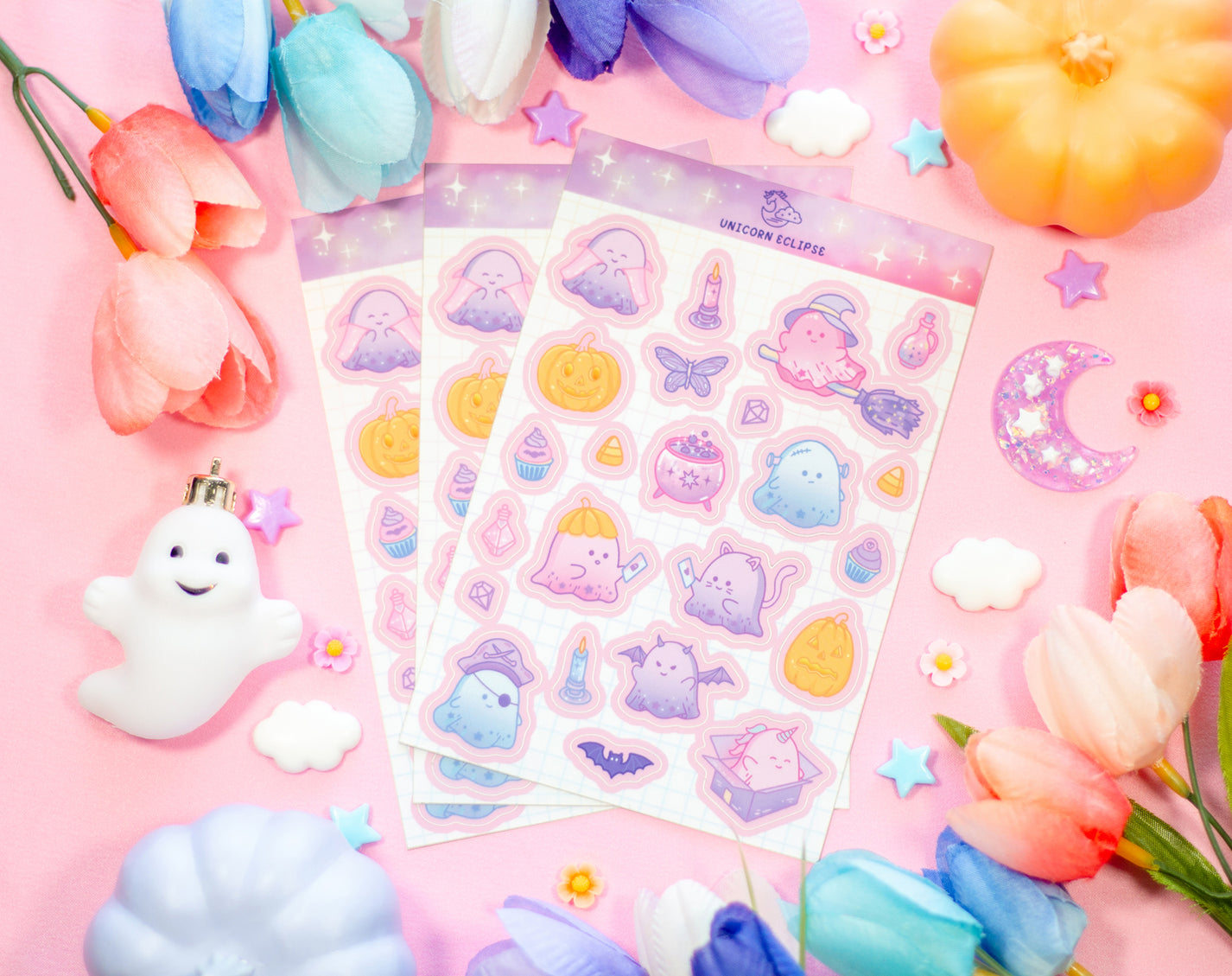 Boo Bash Sticker Sheet – Unicorn Eclipse