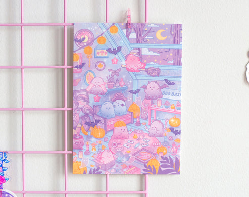 Boo Bash Art Print – Unicorn Eclipse