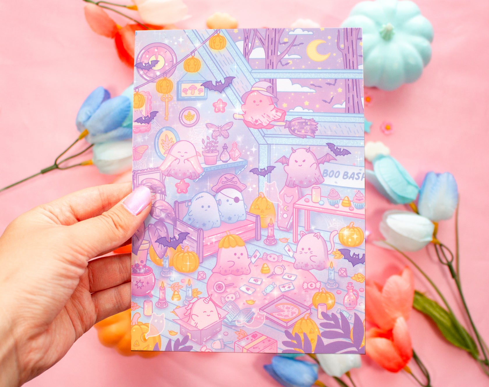 Boo Bash Art Print – Unicorn Eclipse