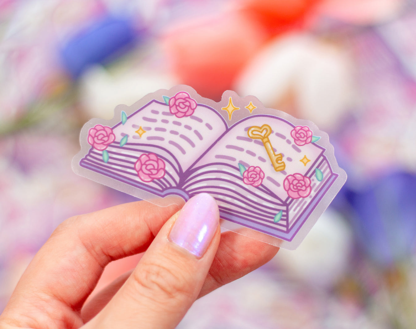 Book of Secrets Clear Sticker – Unicorn Eclipse