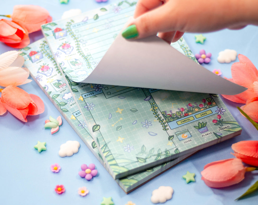 Botanical Bliss Daily Planner Pad – Unicorn Eclipse