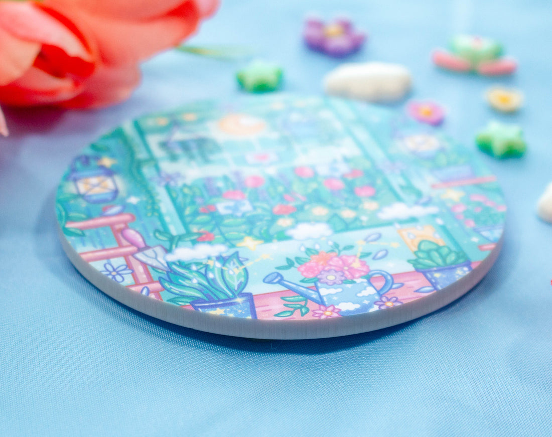 Botanical Bliss Coaster – Unicorn Eclipse