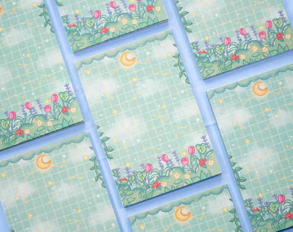 Botanical Bliss Notepad – Unicorn Eclipse