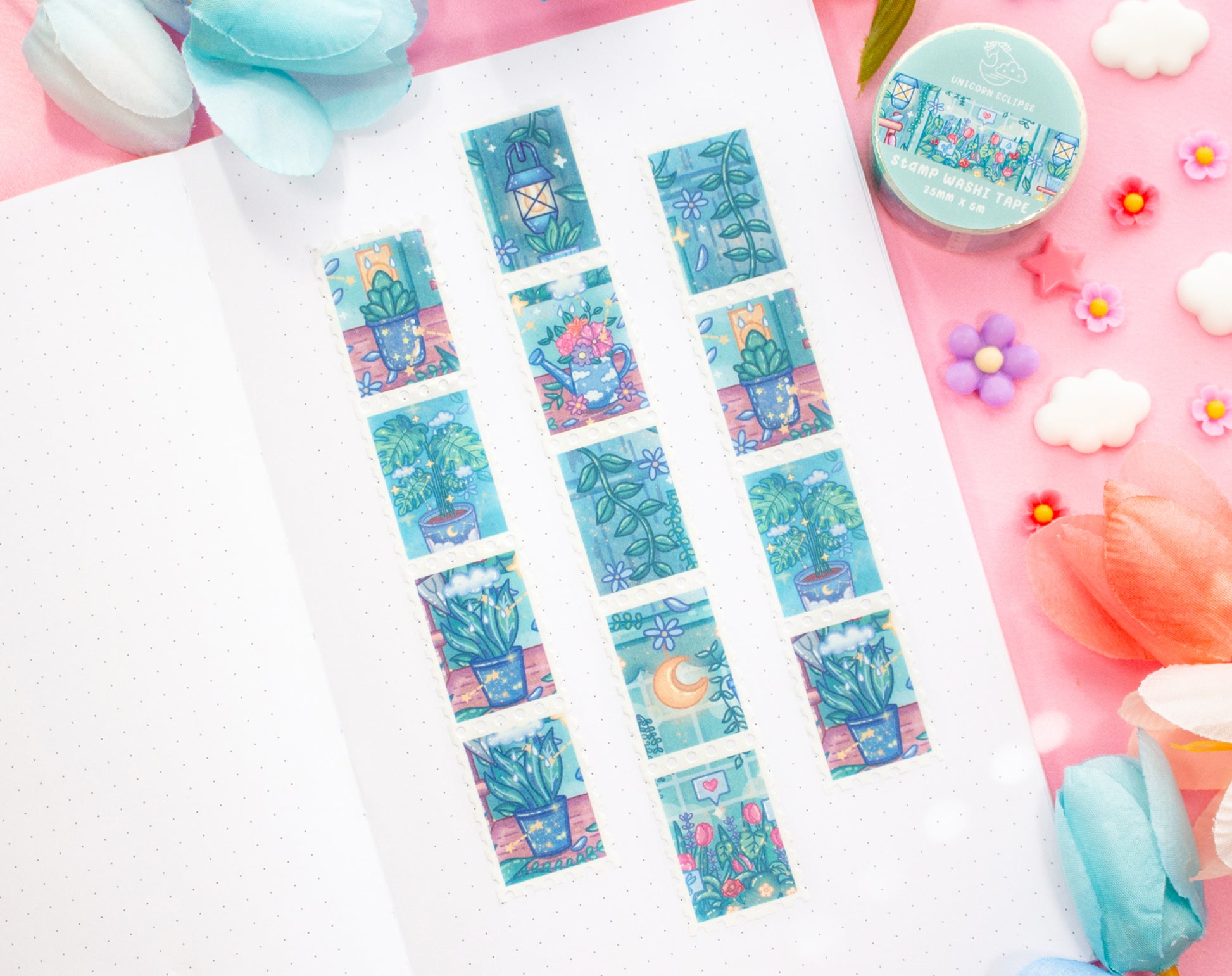Botanical Bliss Stamp Washi Tape (Misprint) – Unicorn Eclipse