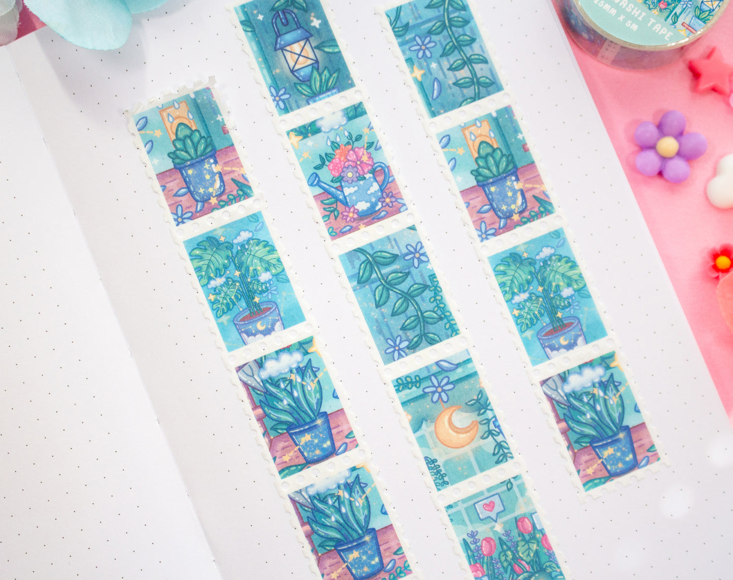 Botanical Bliss Stamp Washi Tape (Misprint) – Unicorn Eclipse