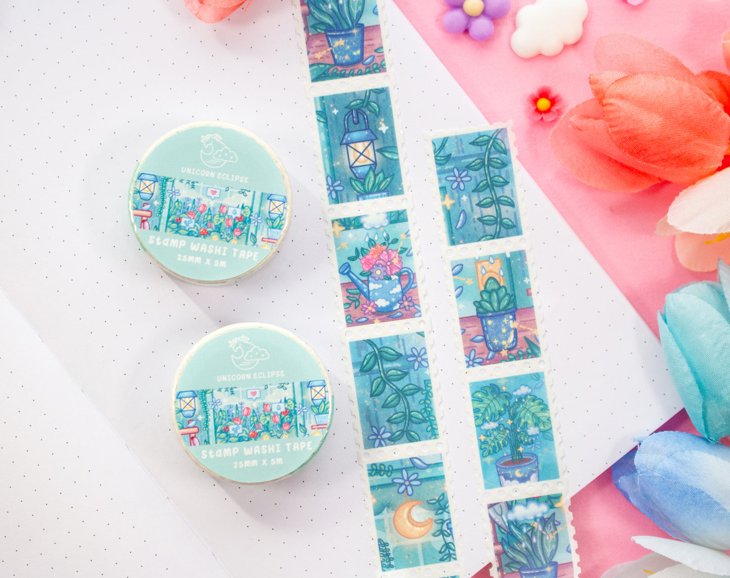 Botanical Bliss Stamp Washi Tape (Misprint) – Unicorn Eclipse