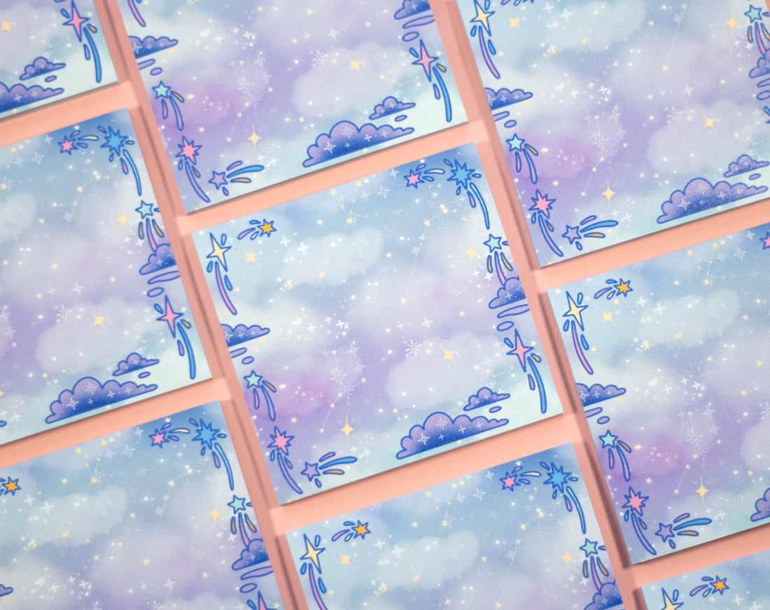 Celestial Galaxy Sticky Notes – Unicorn Eclipse