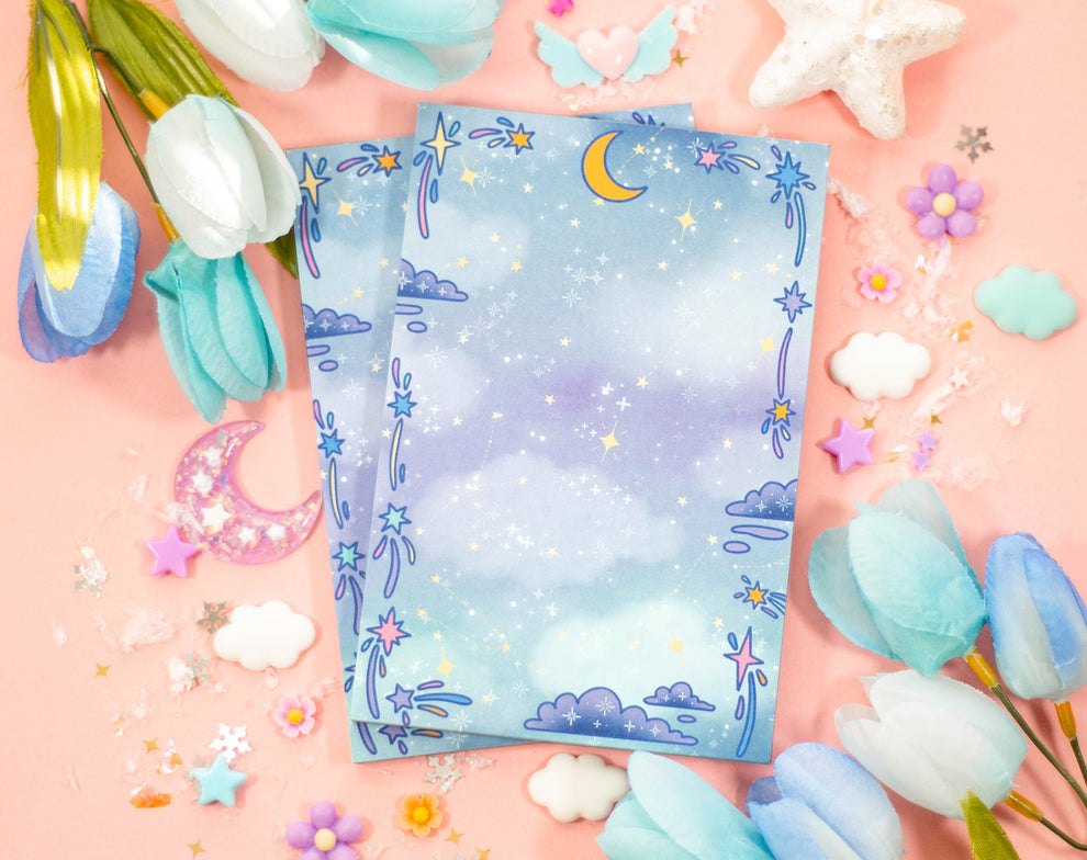 Celestial Galaxy Notepad – Unicorn Eclipse