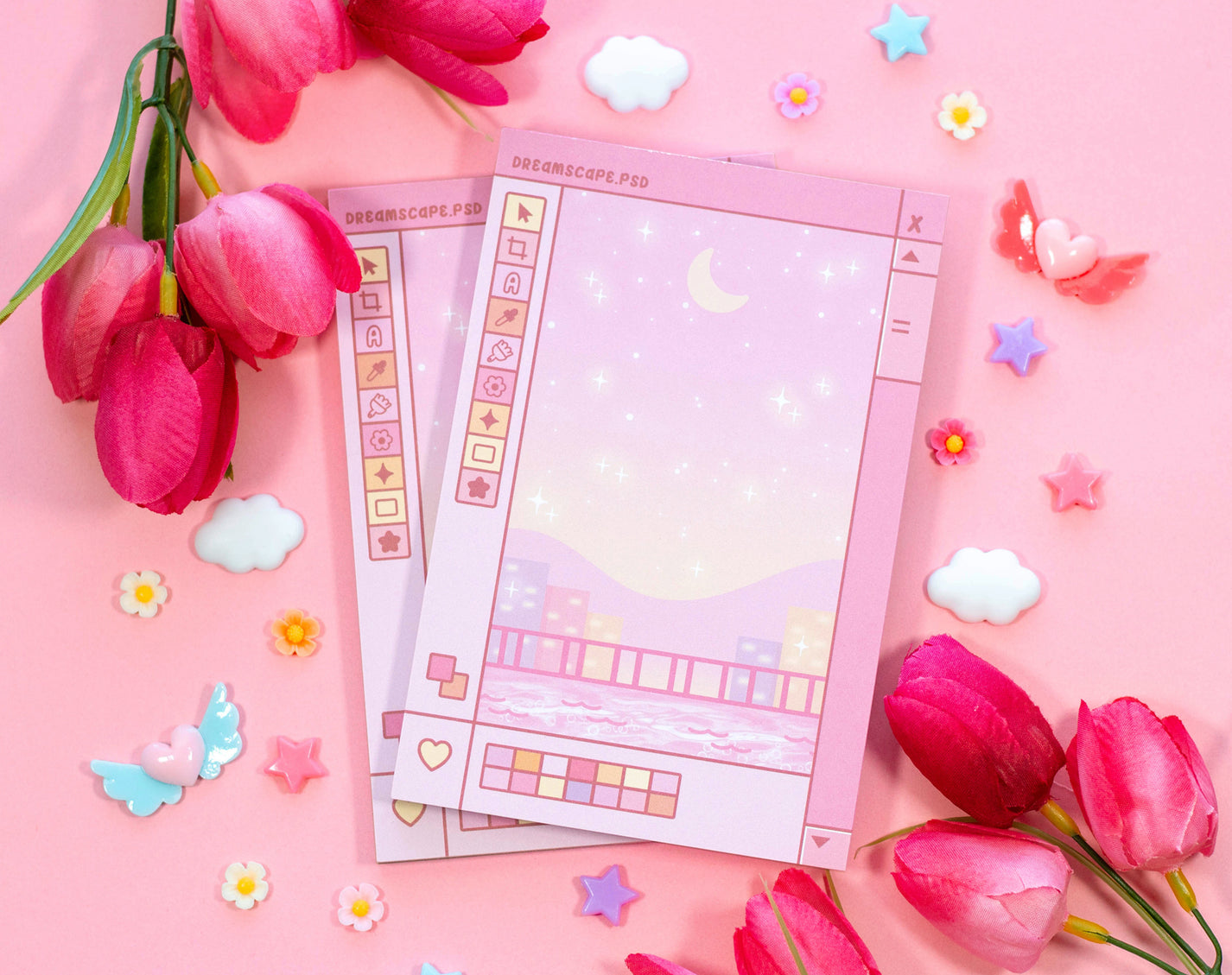 Digital Dreamscape Notepad – Unicorn Eclipse