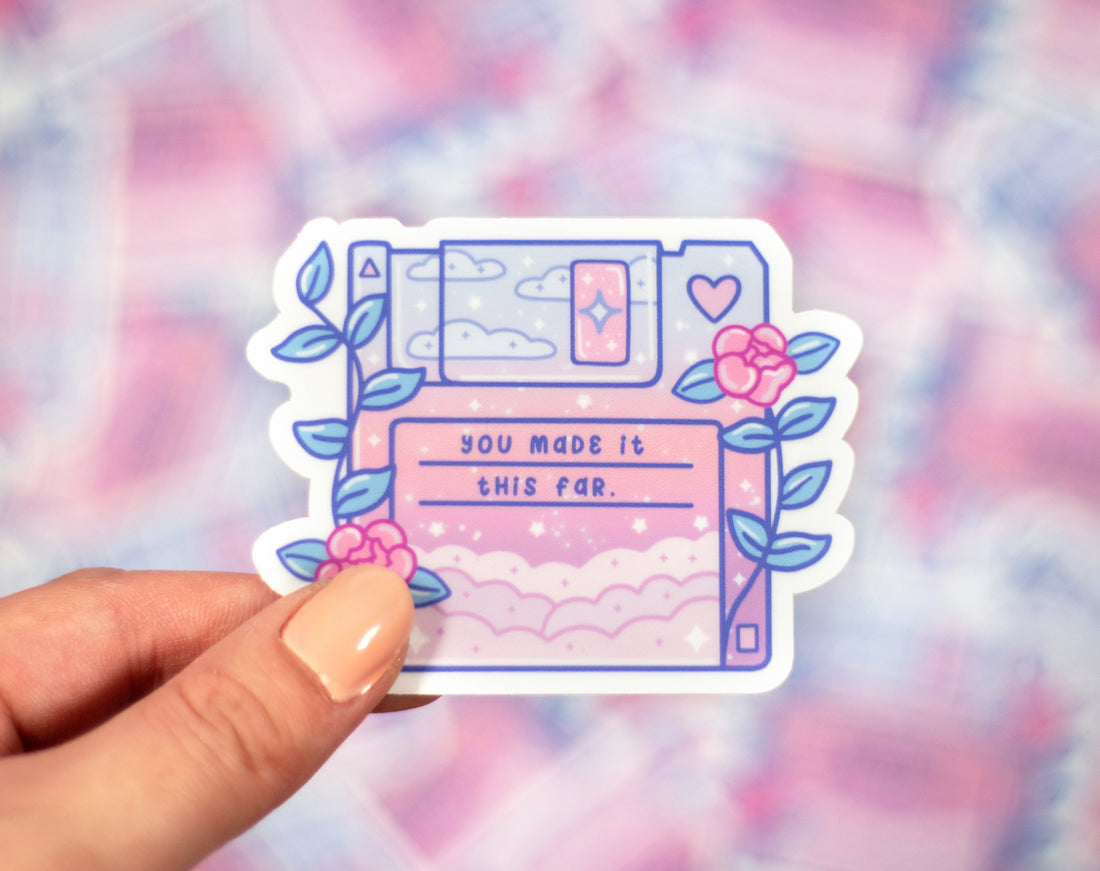 Floppy Disk Sticker – Unicorn Eclipse