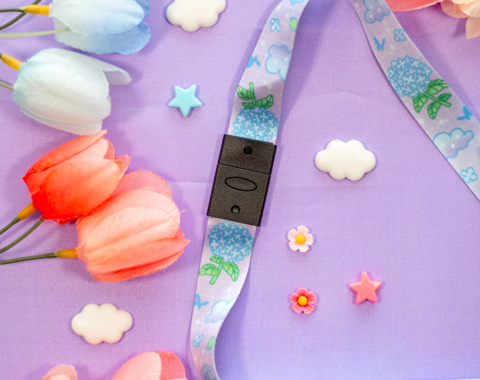 Hydrangea Dreams Lanyard – Unicorn Eclipse