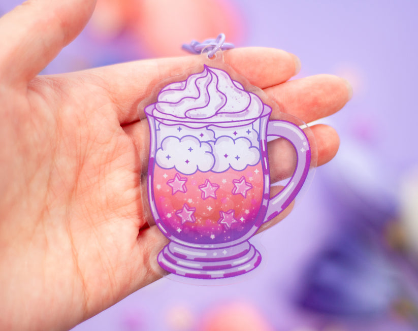 Iced Coffee Keychain – Unicorn Eclipse