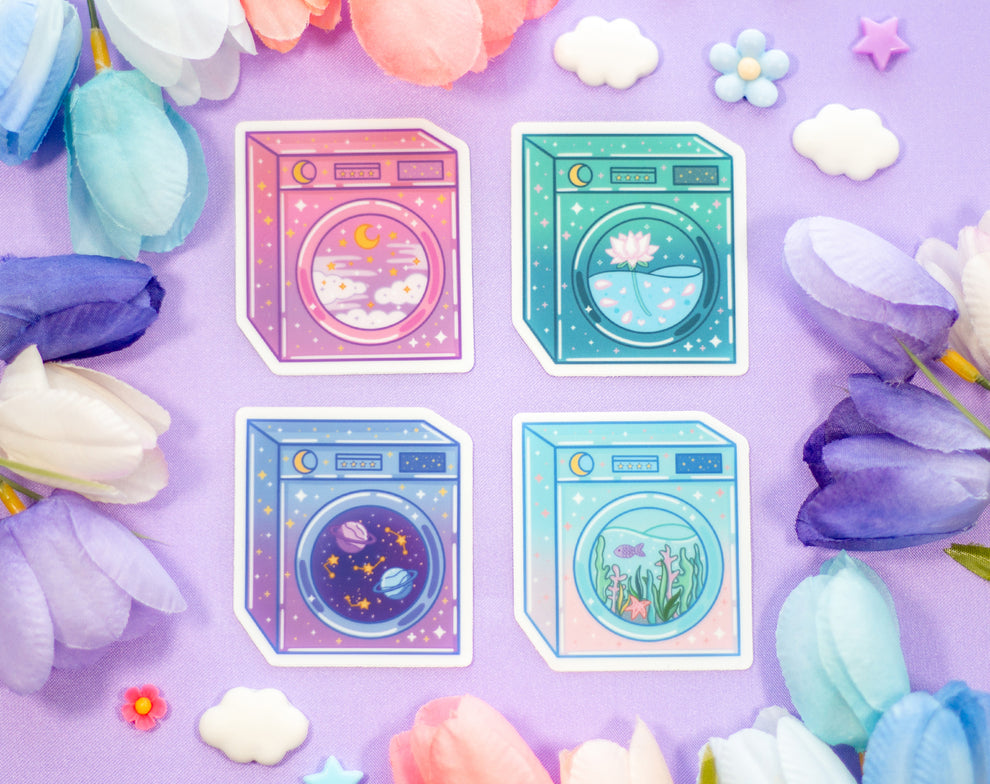 Laundry Machines Sticker – Unicorn Eclipse