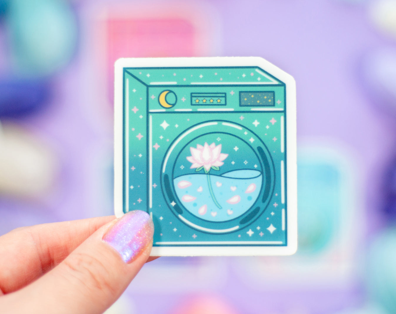 Laundry Machines Sticker – Unicorn Eclipse