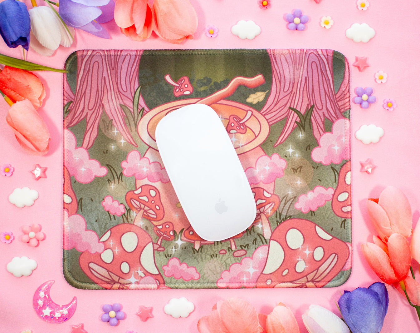 Mushroom Cottagecore Mousepad – Unicorn Eclipse