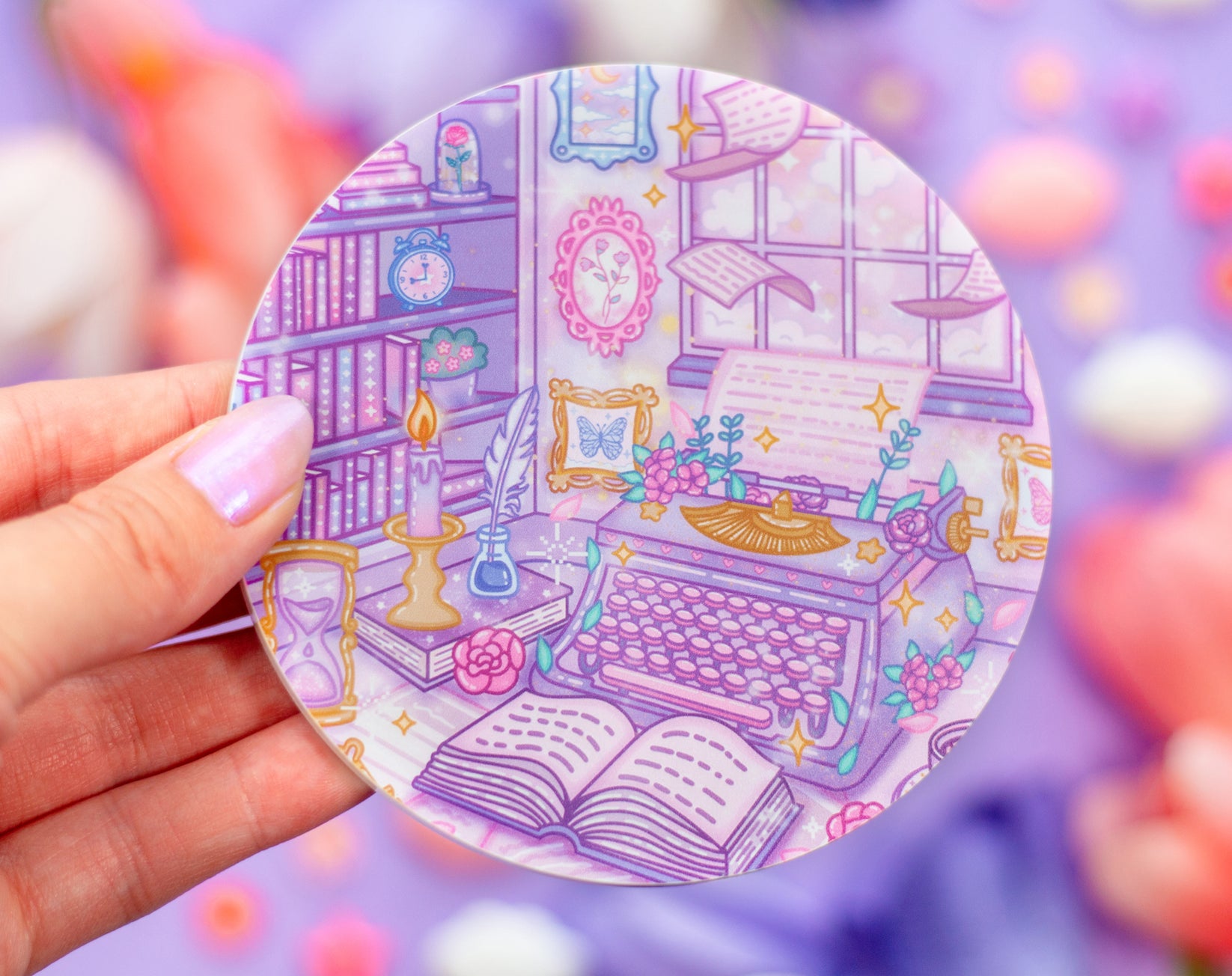 Pastel Academia Coaster – Unicorn Eclipse