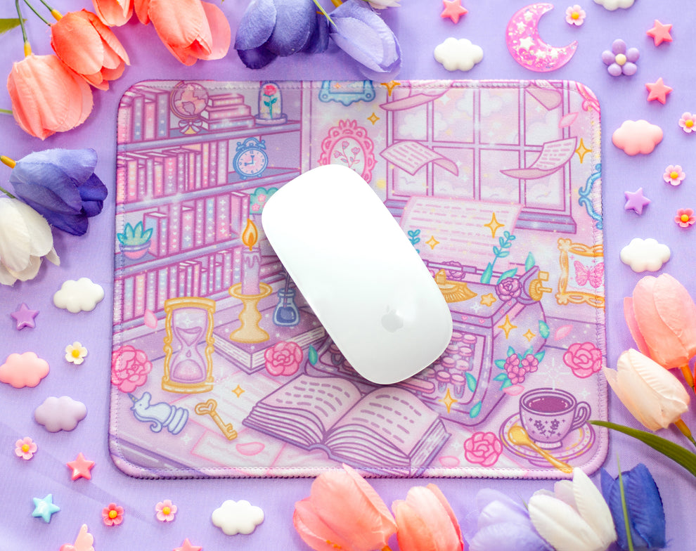 Pastel Academia Mousepad – Unicorn Eclipse