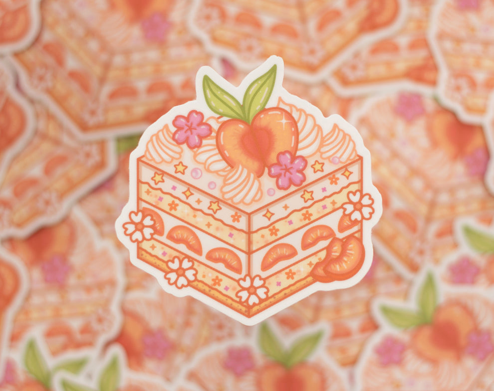 Peach Cake Sticker – Unicorn Eclipse