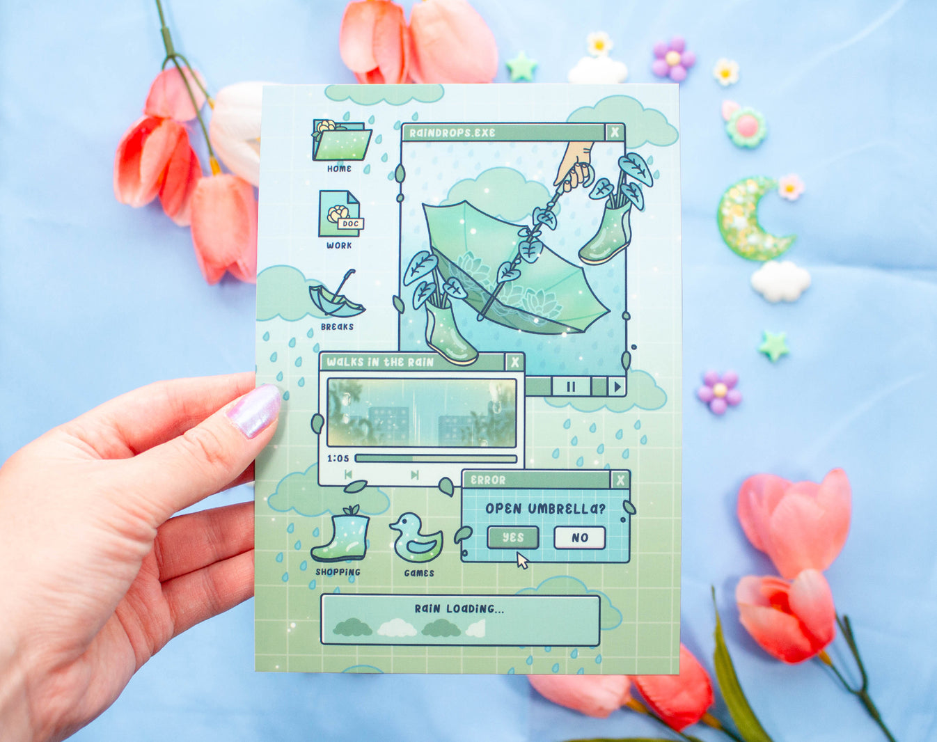 Rainy Day Art Print – Unicorn Eclipse