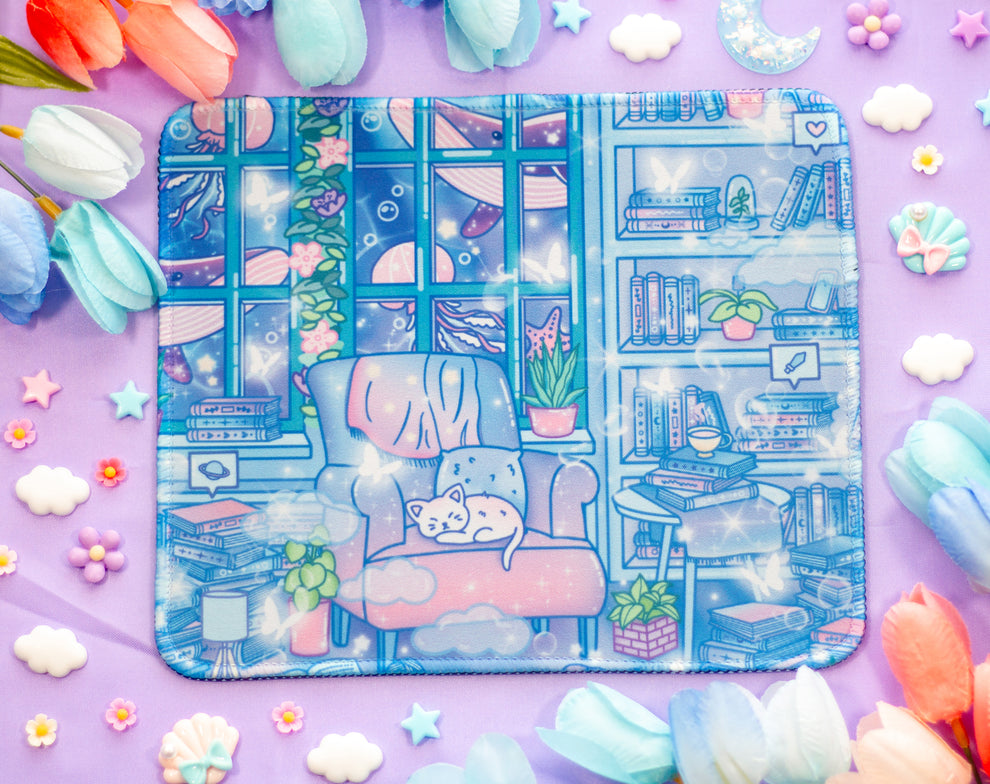 Reading Room Mousepad – Unicorn Eclipse