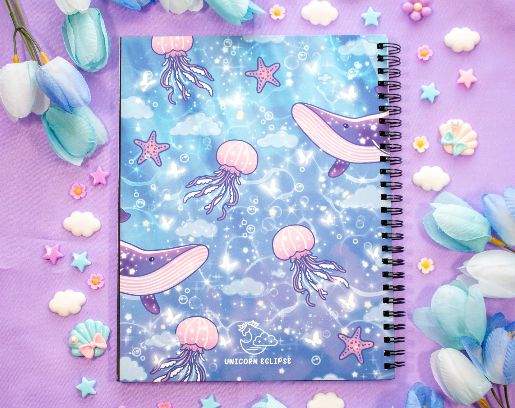 Reading Room Spiral Lined Notebook (7x9") – Unicorn Eclipse