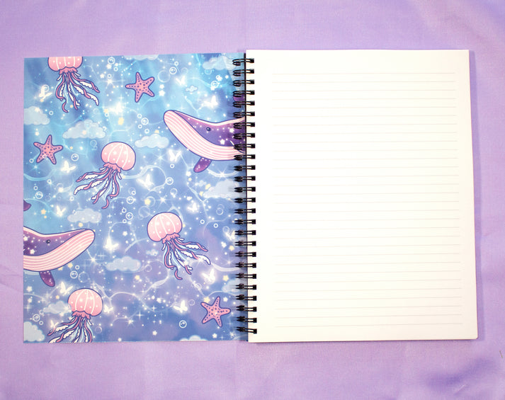 Reading Room Spiral Lined Notebook (7x9") – Unicorn Eclipse