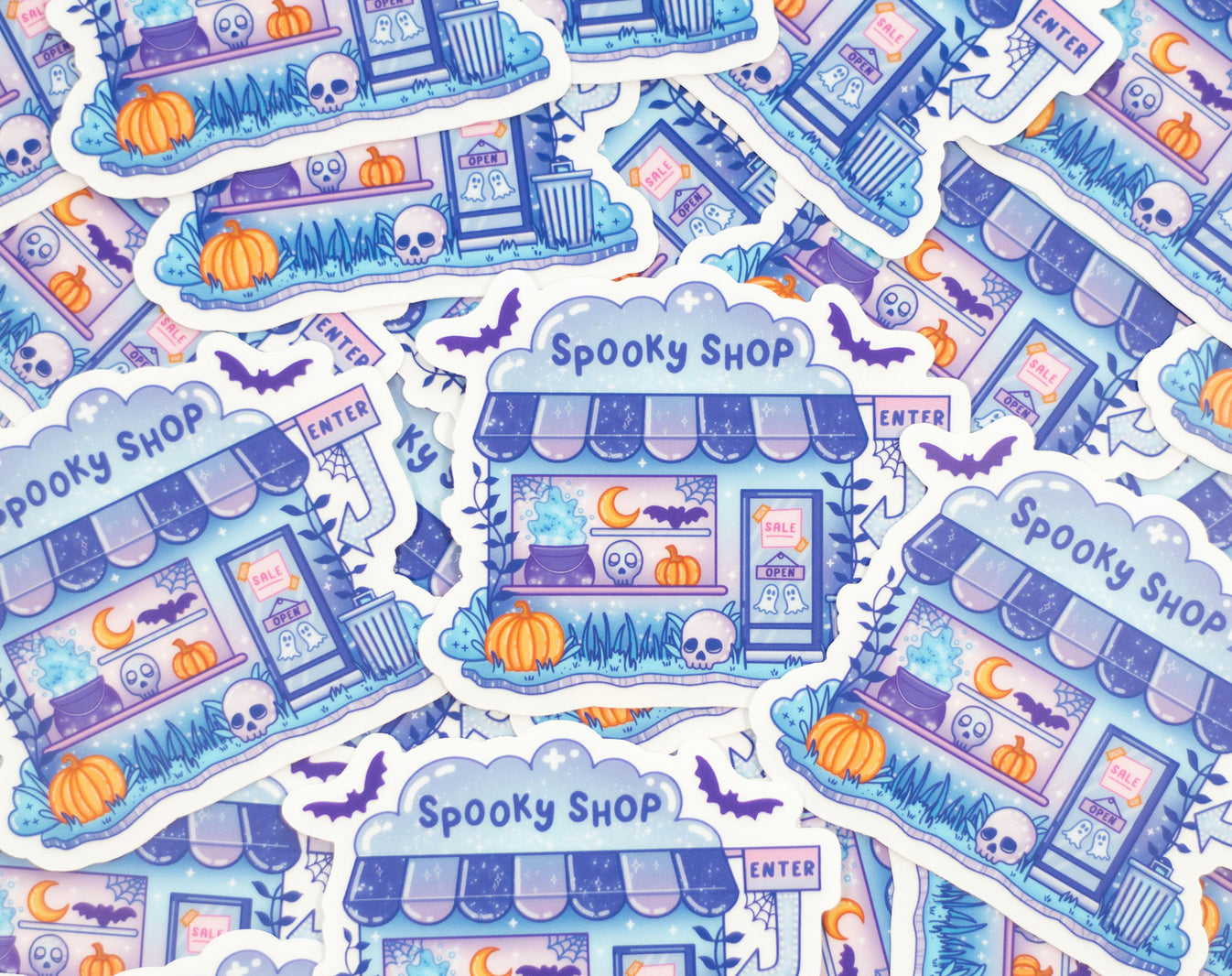 Spooky Shop Clear Sticker – Unicorn Eclipse