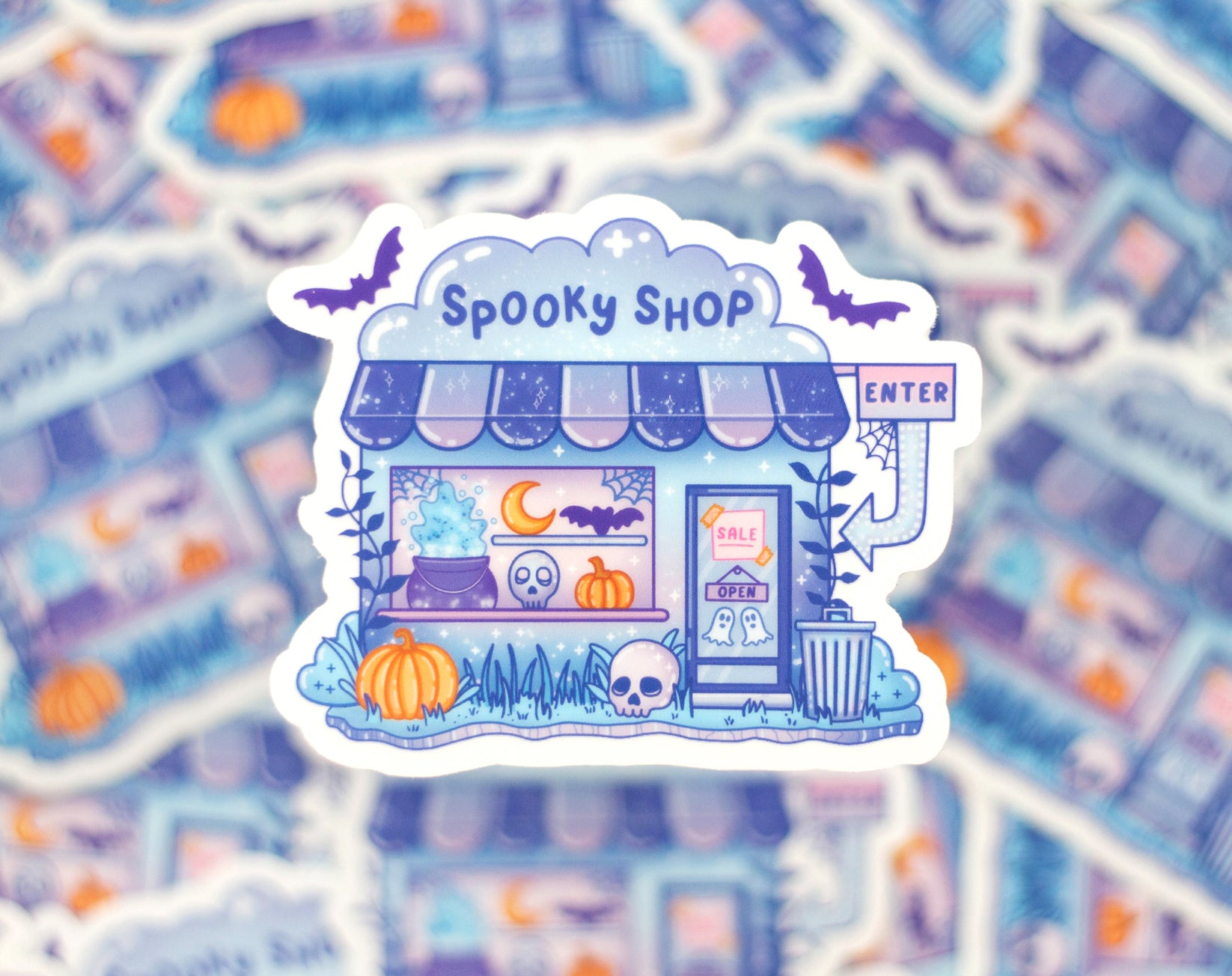 Spooky Shop Clear Sticker – Unicorn Eclipse