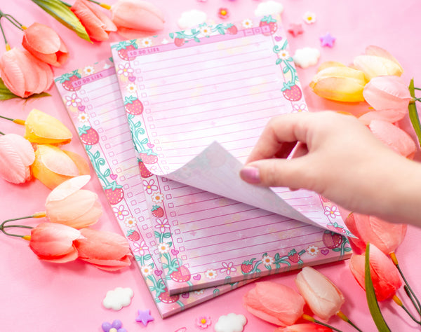 Strawberries To Do List Planner Pad – Unicorn Eclipse