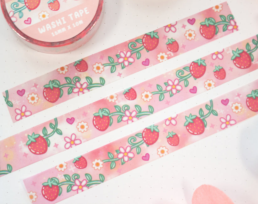 Strawberries Washi Tape – Unicorn Eclipse