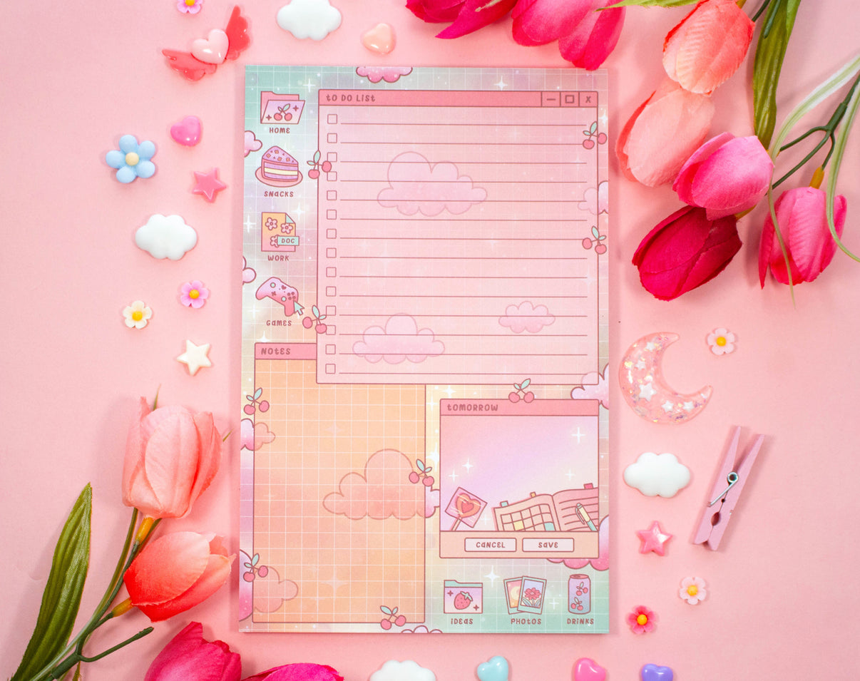 Study Break Daily Planner Pad – Unicorn Eclipse