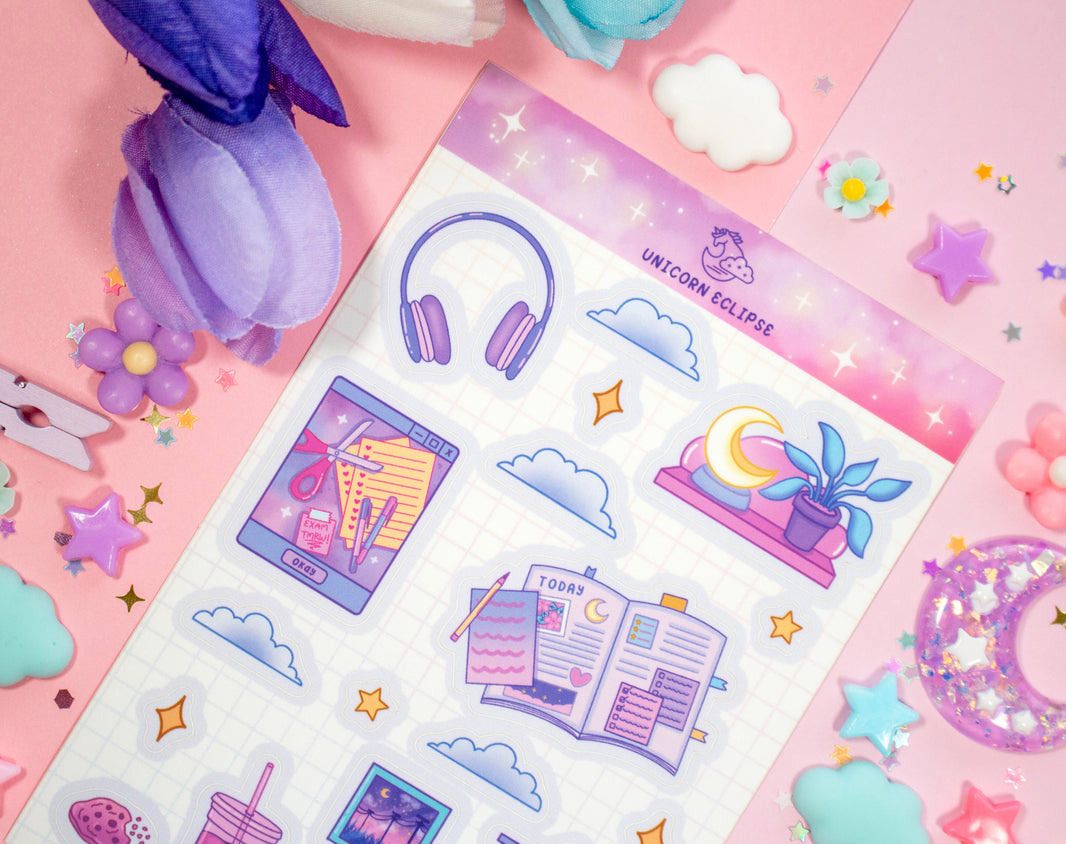 STICKER SHEETS – Unicorn Eclipse