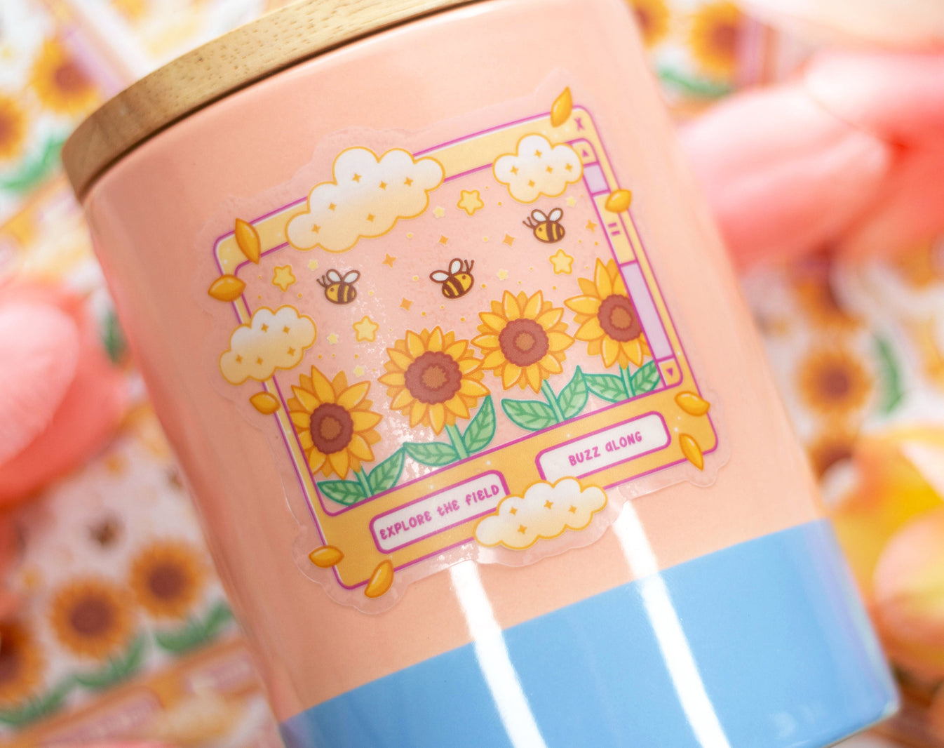 Sunflower Dreams Clear Sticker – Unicorn Eclipse