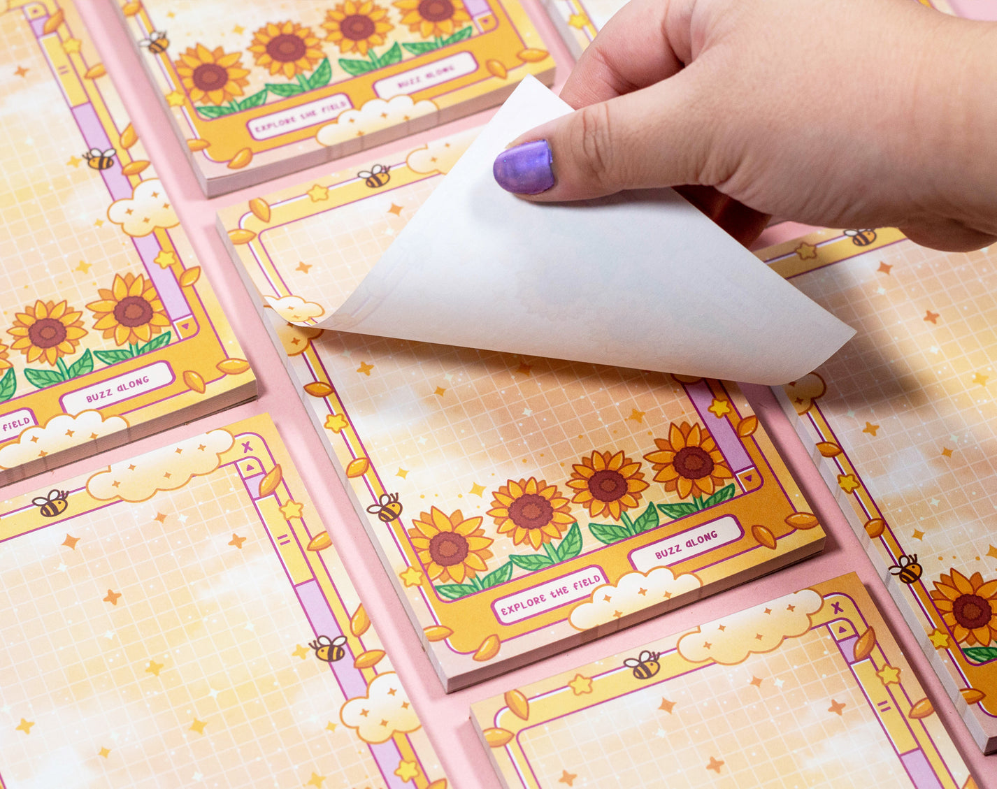 Sunflower Dreams Notepad – Unicorn Eclipse