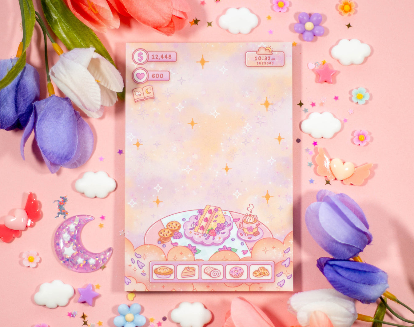 Cafe Quest Notepad – Unicorn Eclipse