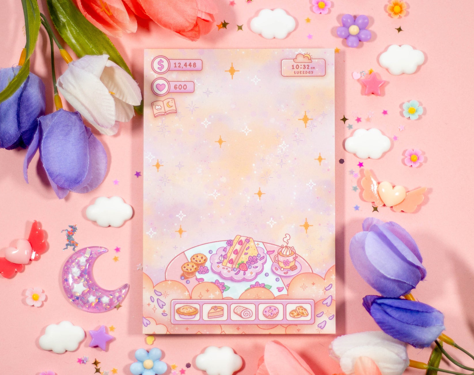 Cafe Quest Notepad – Unicorn Eclipse