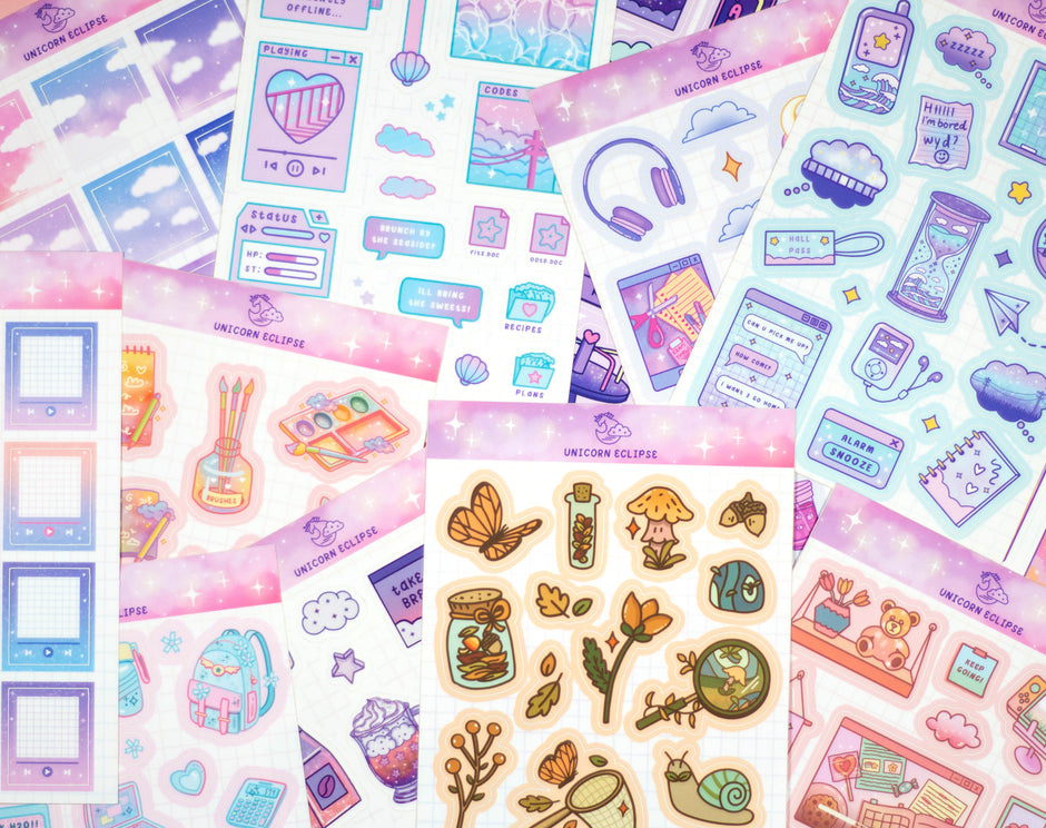 STICKER SHEETS – Page 2 – Unicorn Eclipse