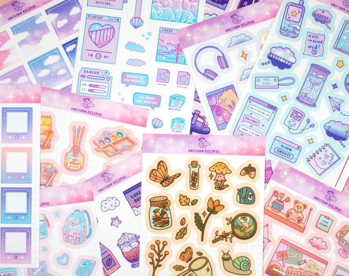 STICKER SHEETS – Page 2 – Unicorn Eclipse