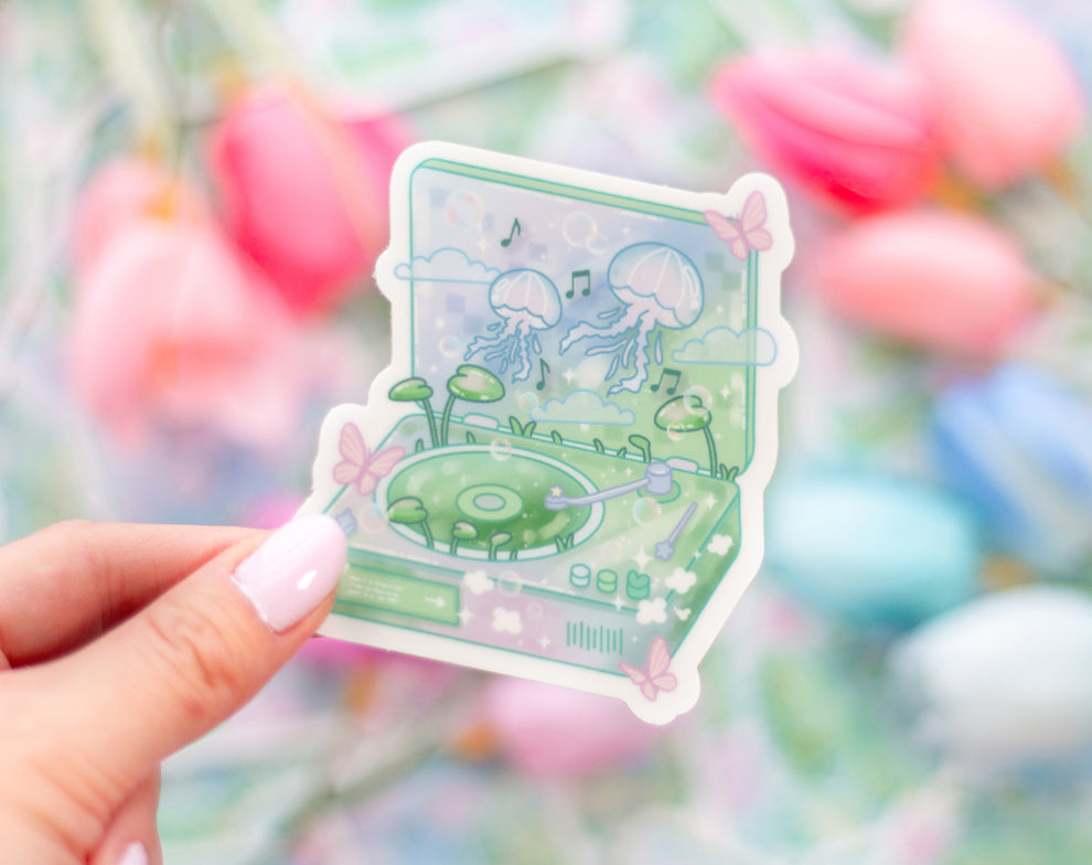 Record Player Sticker – Unicorn Eclipse