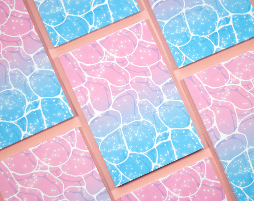 Vaporwave Water Notepad – Unicorn Eclipse