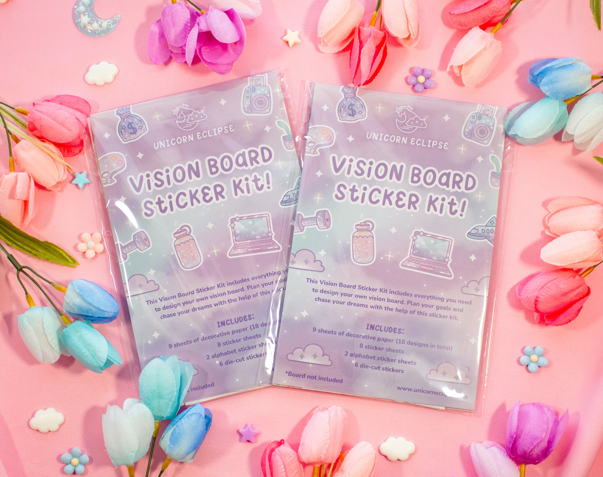 Vision Board Sticker Kit – Unicorn Eclipse