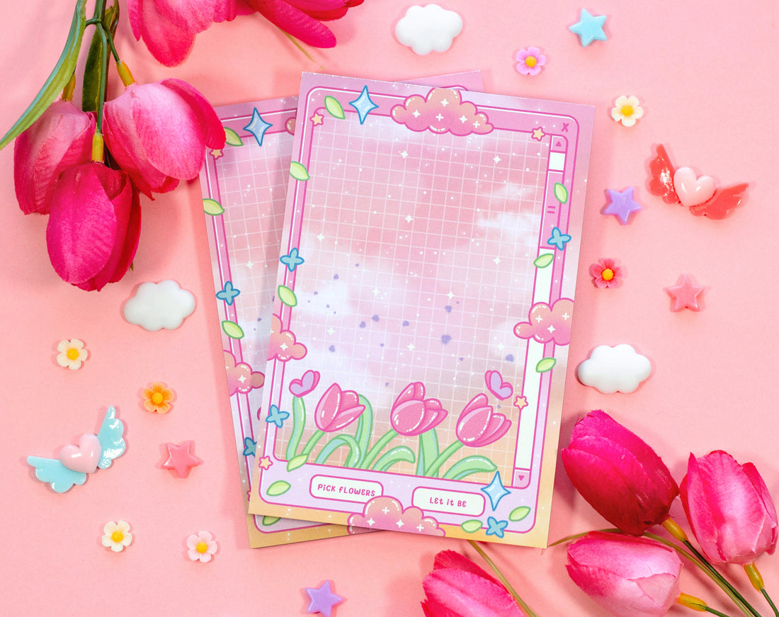 Tulip Dreams Notepad – Unicorn Eclipse