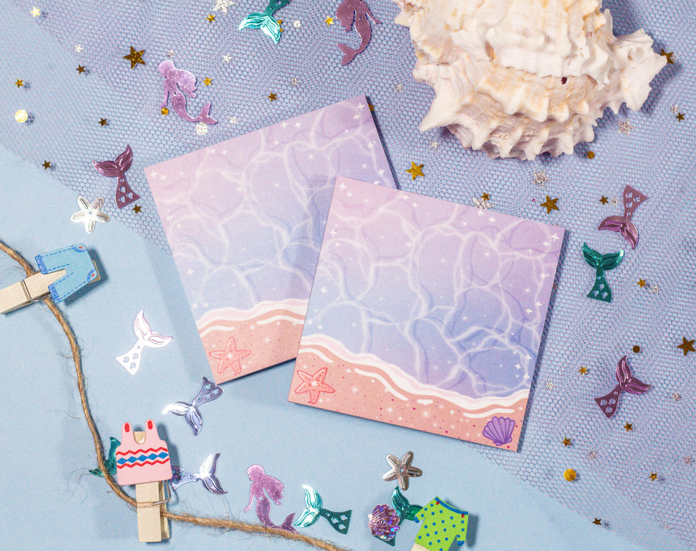 Beach Sticky Notes – Unicorn Eclipse