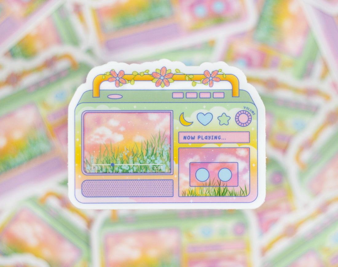 Boombox Sticker – Unicorn Eclipse