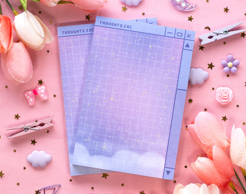 Dreamy Thoughts Notepad – Unicorn Eclipse