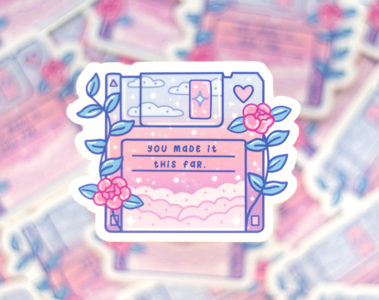Floppy Disk Sticker – Unicorn Eclipse