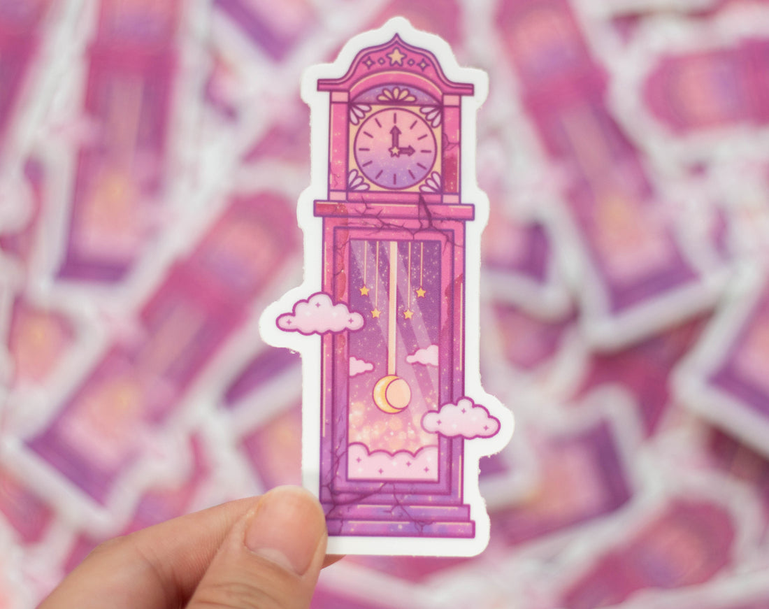 Grandfather Clock Sticker – Unicorn Eclipse