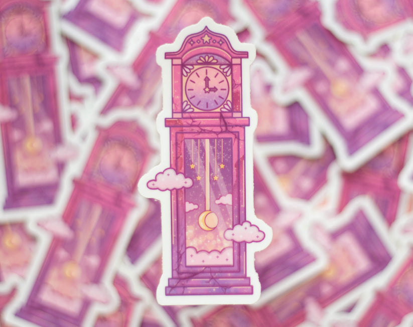 Grandfather Clock Sticker – Unicorn Eclipse