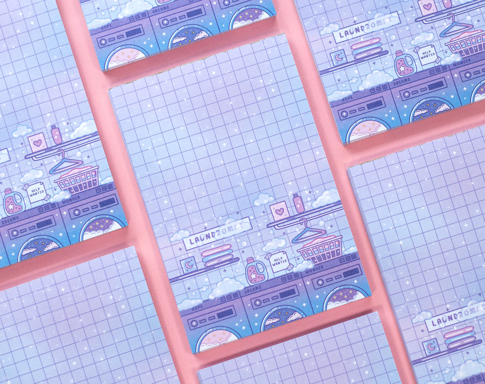Laundromat Notepad – Unicorn Eclipse
