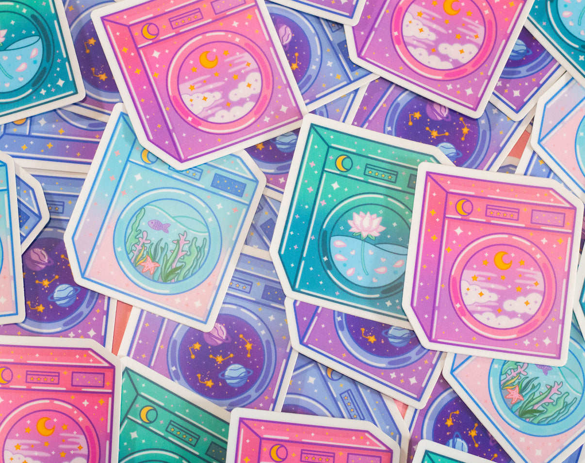 Laundry Machines Sticker – Unicorn Eclipse
